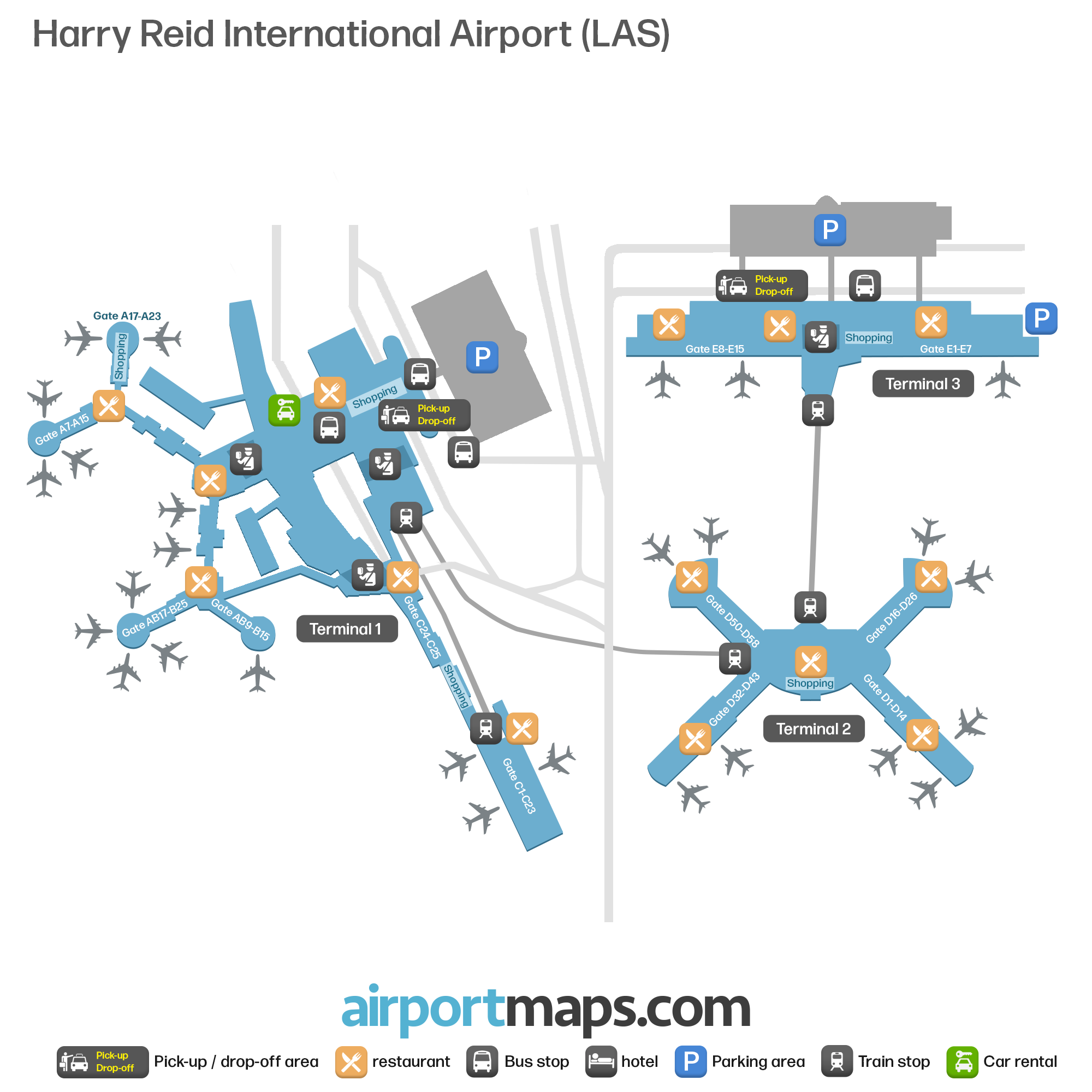Las Vegas Airport Gate Map