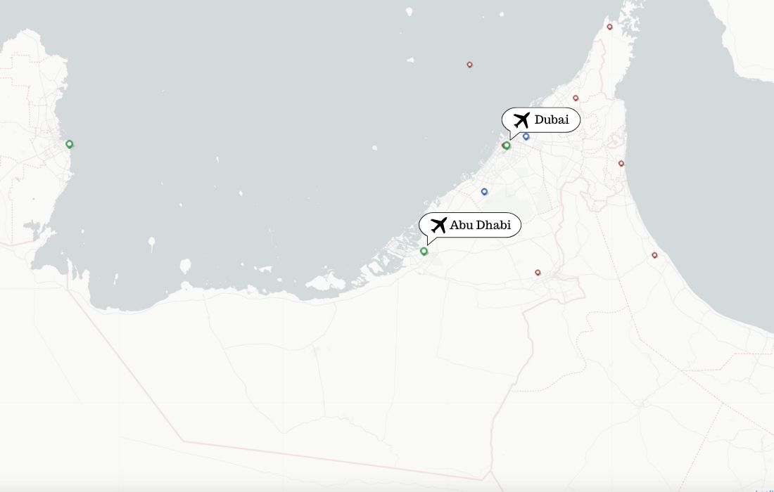 Airport maps in the United Arab Emirates – see all airports ...